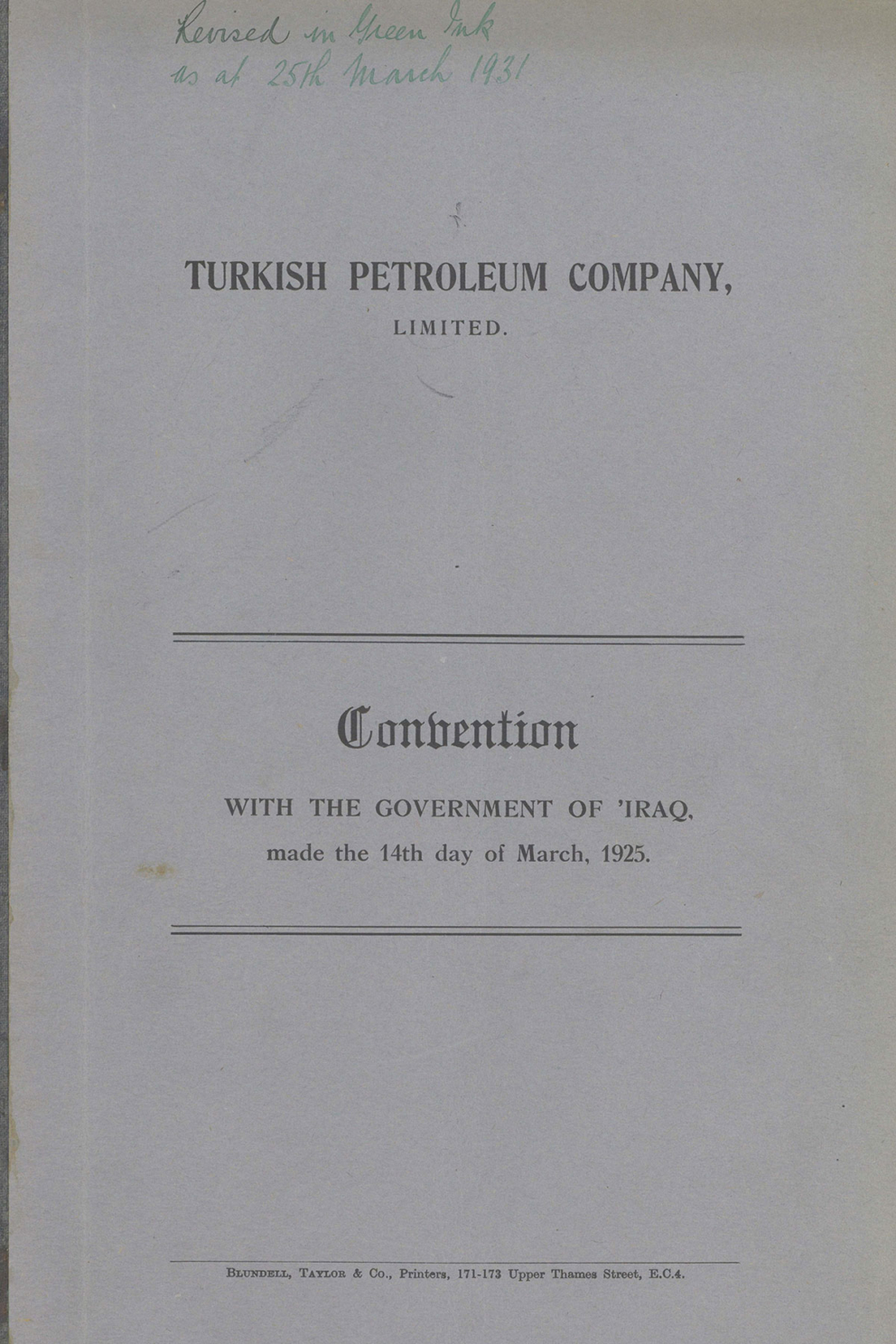 Construction of the Iraq-Mediterranean Oil Pipeline
